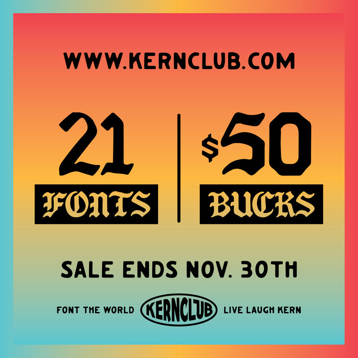 Kern Club Font Foundry