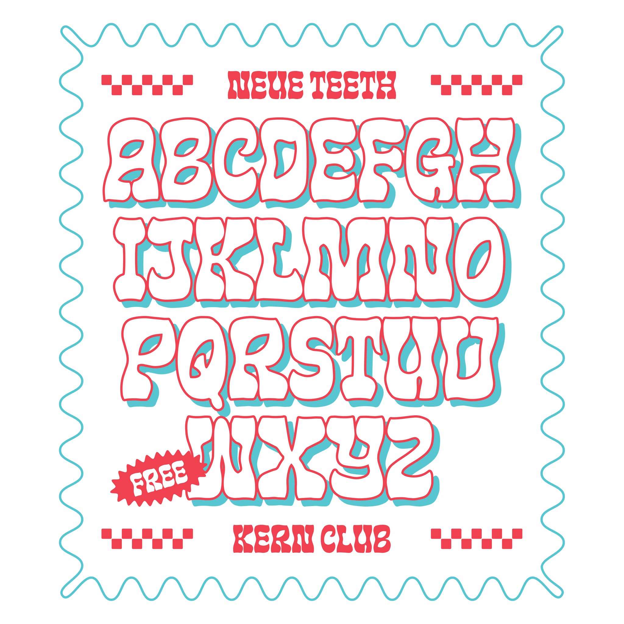 Neue Teeth Font – Kern Club